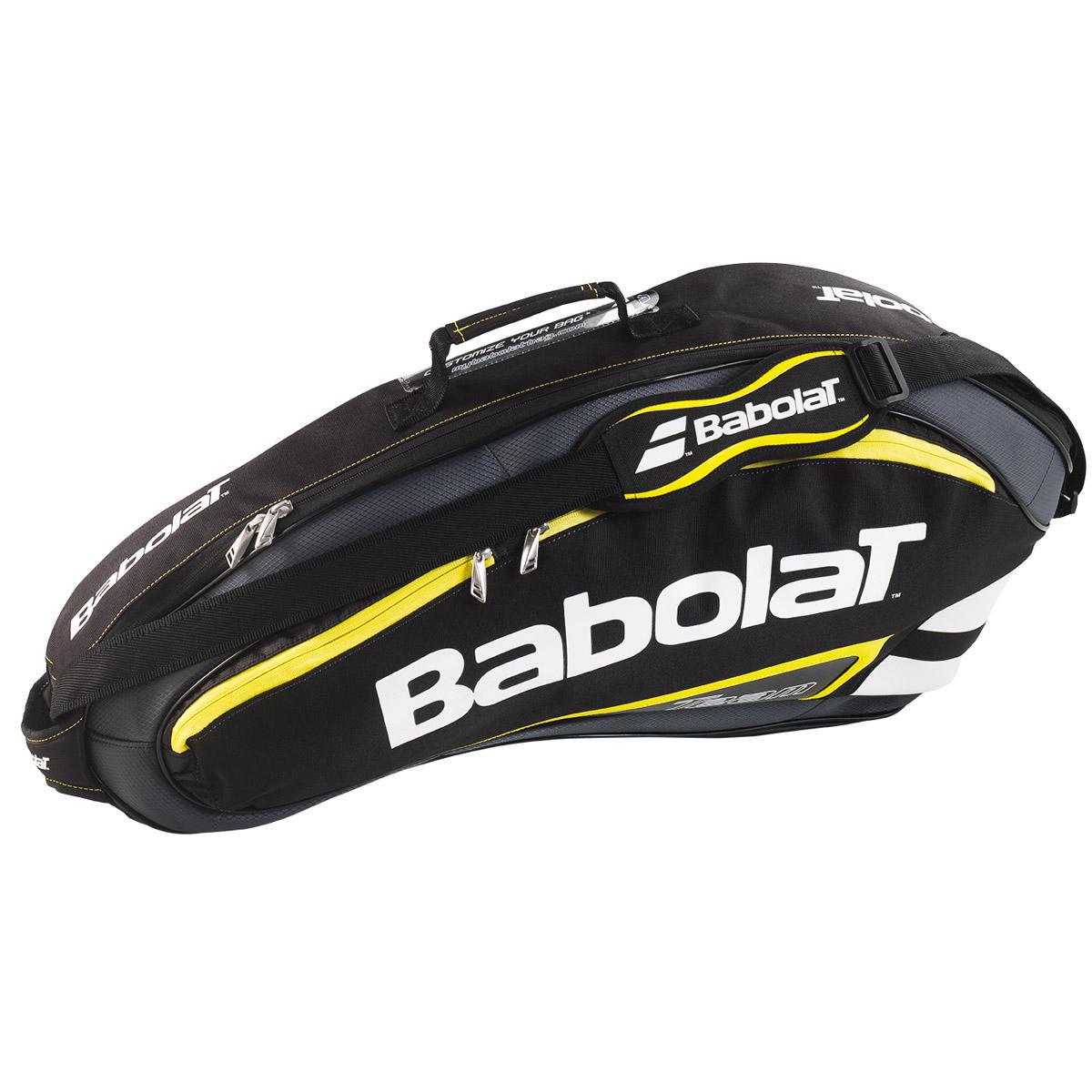 Babolat Team Line 3 Racket Bag - Black/Yellow - Tennisnuts.com