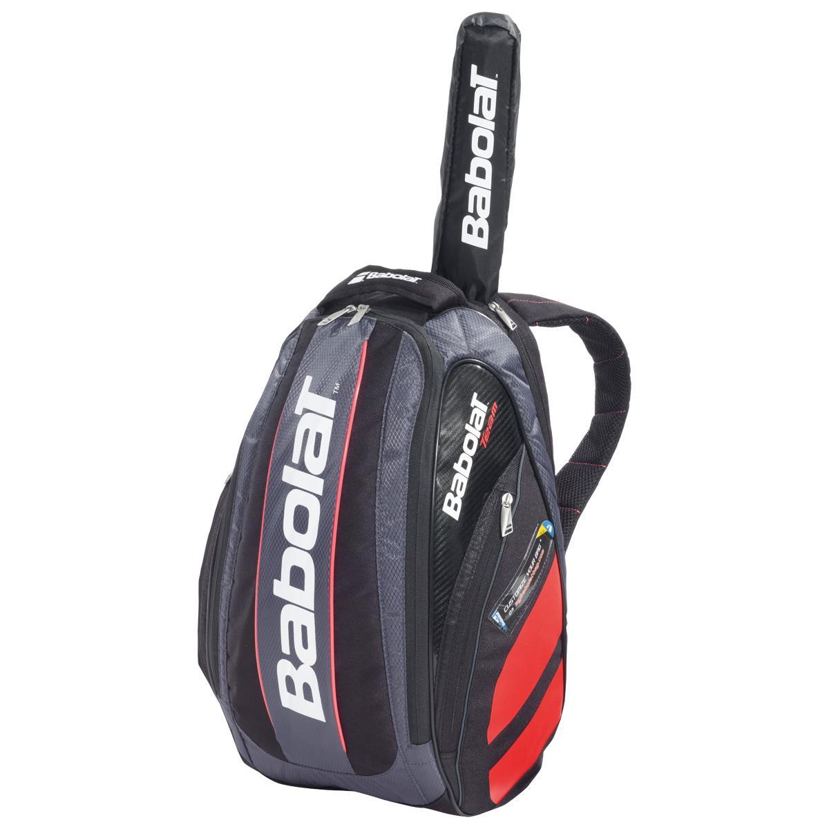 Babolat Team Line Backpack - Black/Fluo Red - Tennisnuts.com