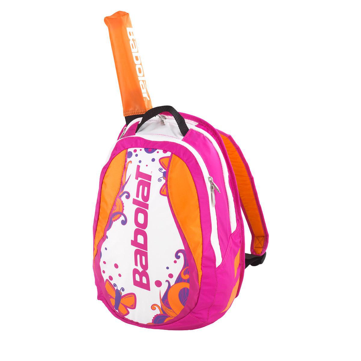 Babolat Girls Club Line Backpack - Pink/Orange - Tennisnuts.com