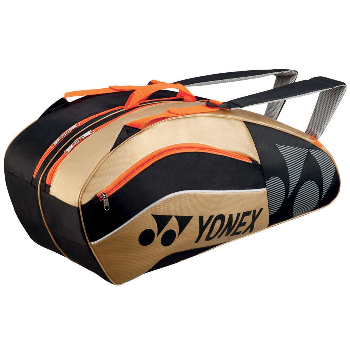 Yonex Tournament Active 6 Racket Bag - Black/Gold (BAG8526EX ...