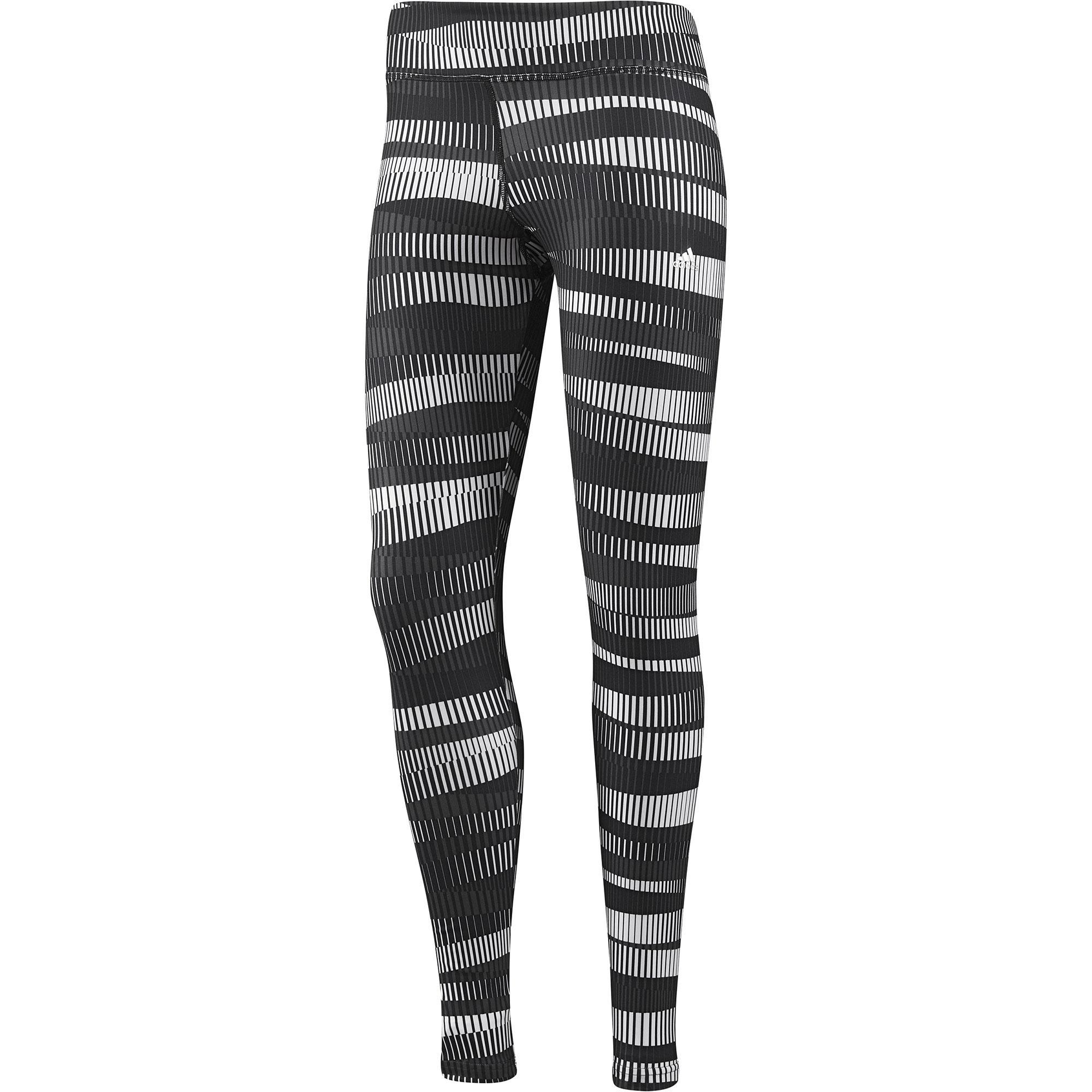 Adidas Womens Ultimate Fit Tights - Black/White - Tennisnuts.com
