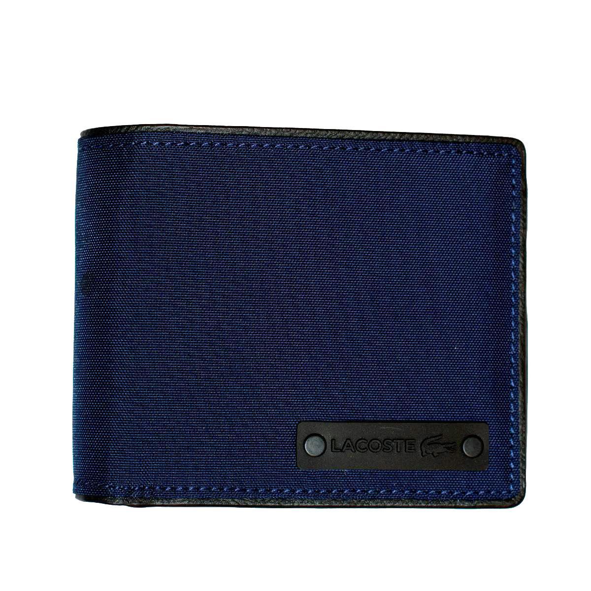 Lacoste Street Balance Large Billfold & Coin Wallet - Blue - Tennisnuts.com