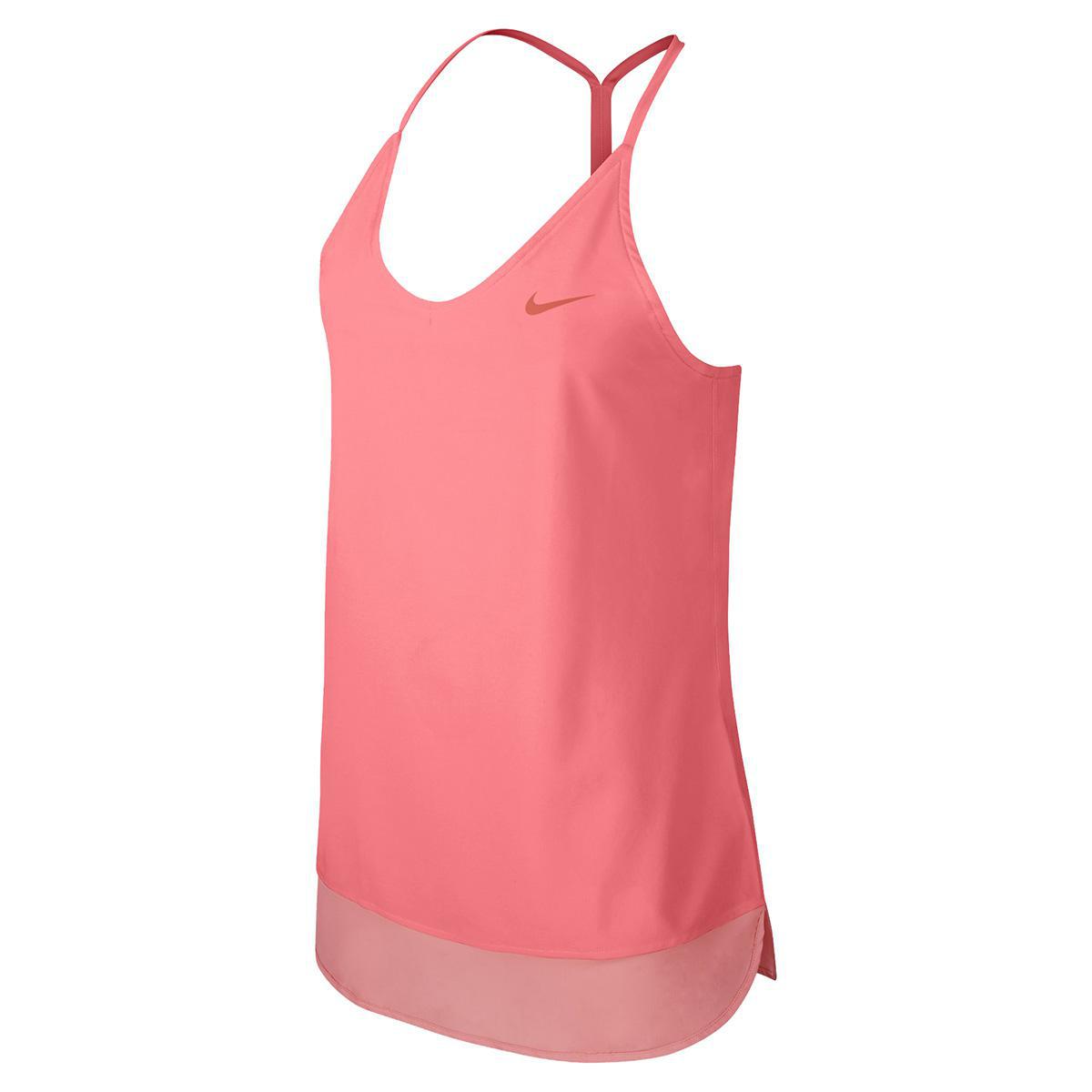 Nike Womens Slam Tunic Dress - Lava Glow - Tennisnuts.com