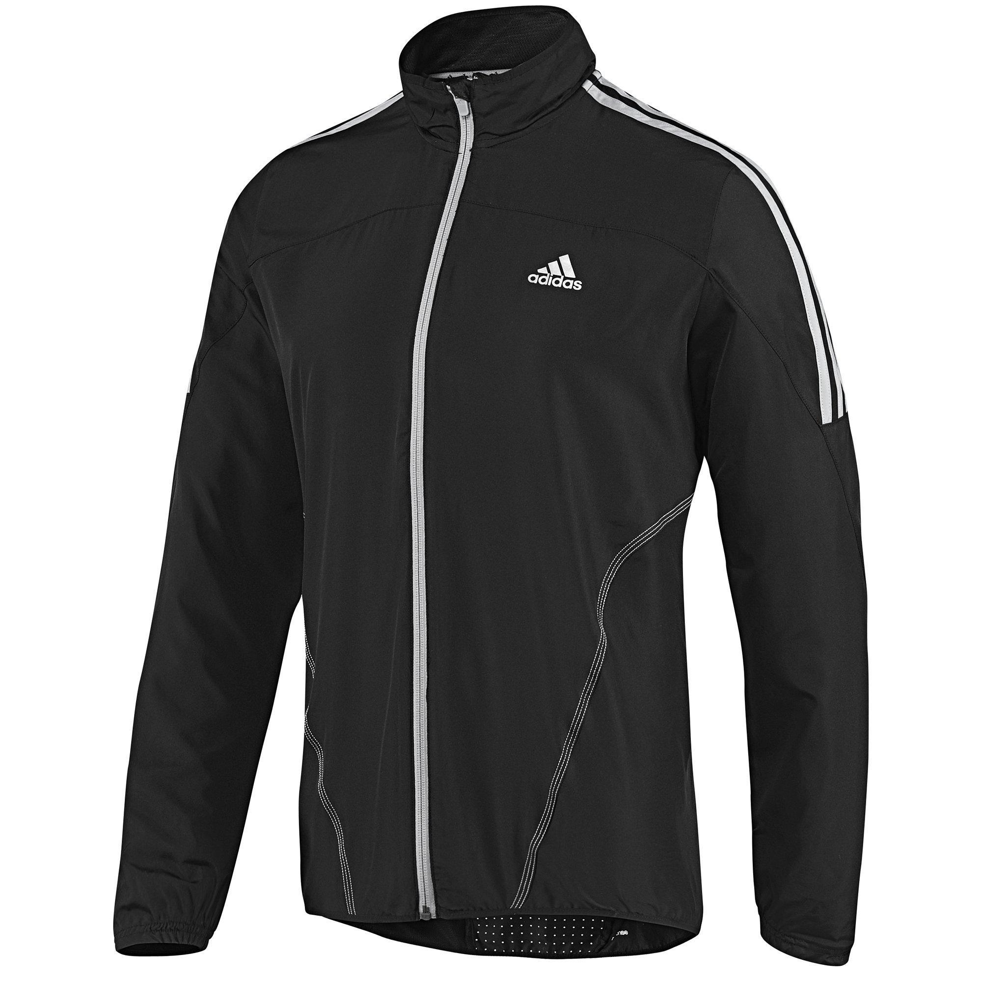 Adidas Mens Response Windbreaker - Black - Tennisnuts.com