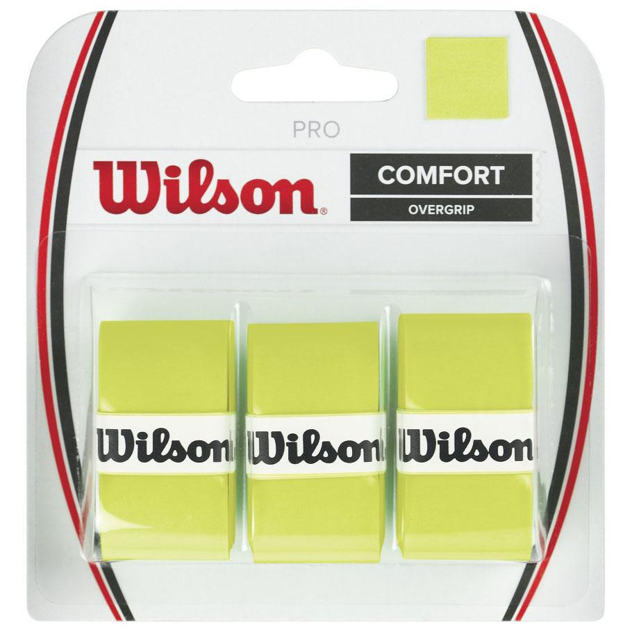 Wilson Pro Overgrips (Pack of 3) - Lime Green - Tennisnuts.com