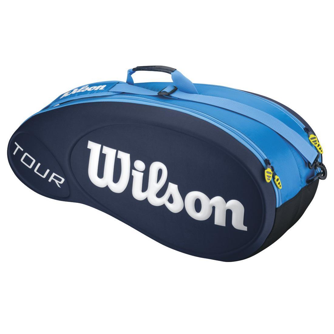 Wilson Tour Blue Moulded 6 Pack Bag - Tennisnuts.com