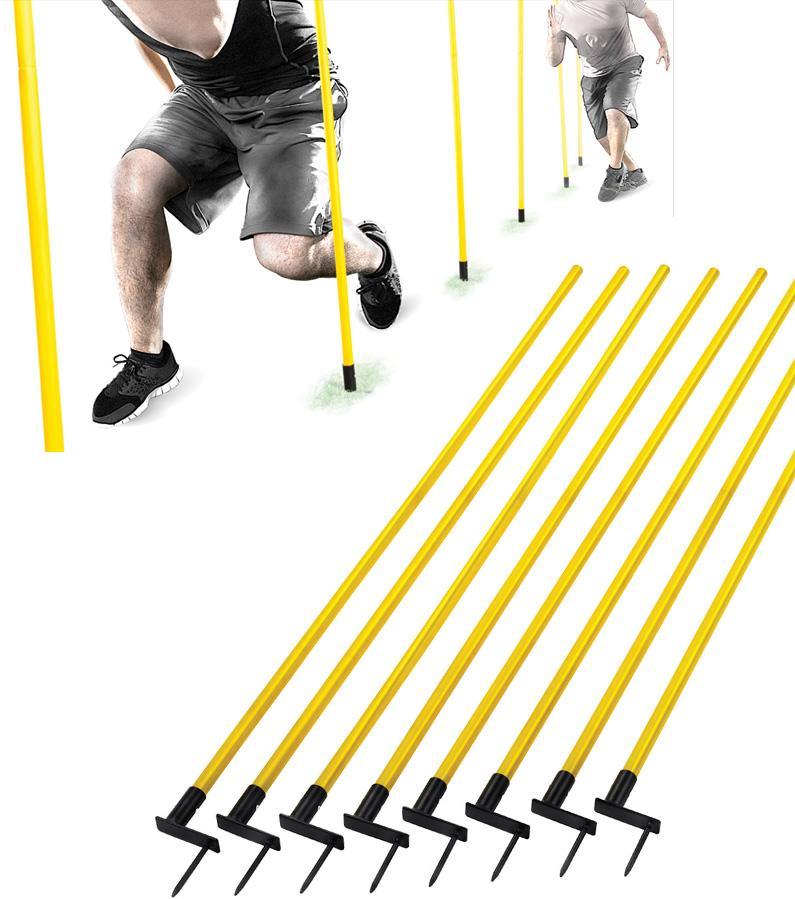 SKLZ Outdoor 60" (150cm) Agility Poles - Set of 8 - Tennisnuts.com
