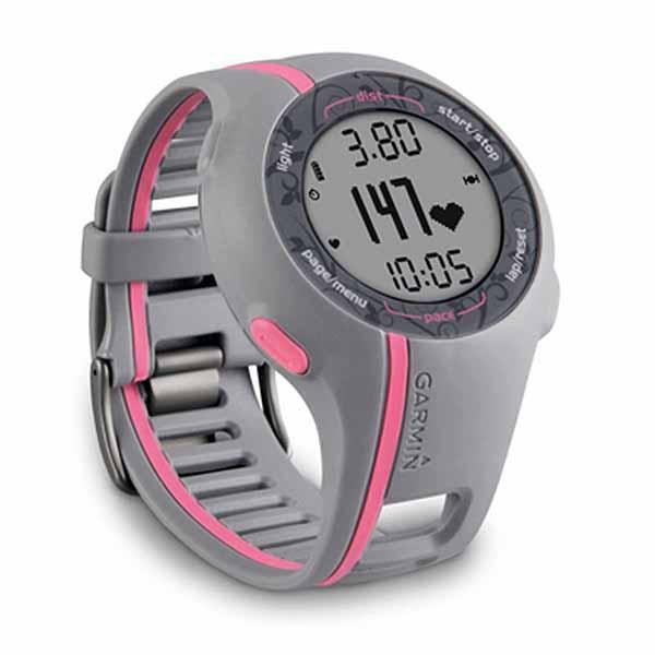 Garmin Forerunner 110 GPS Watch with HRM - Grey/Pink - Tennisnuts.com
