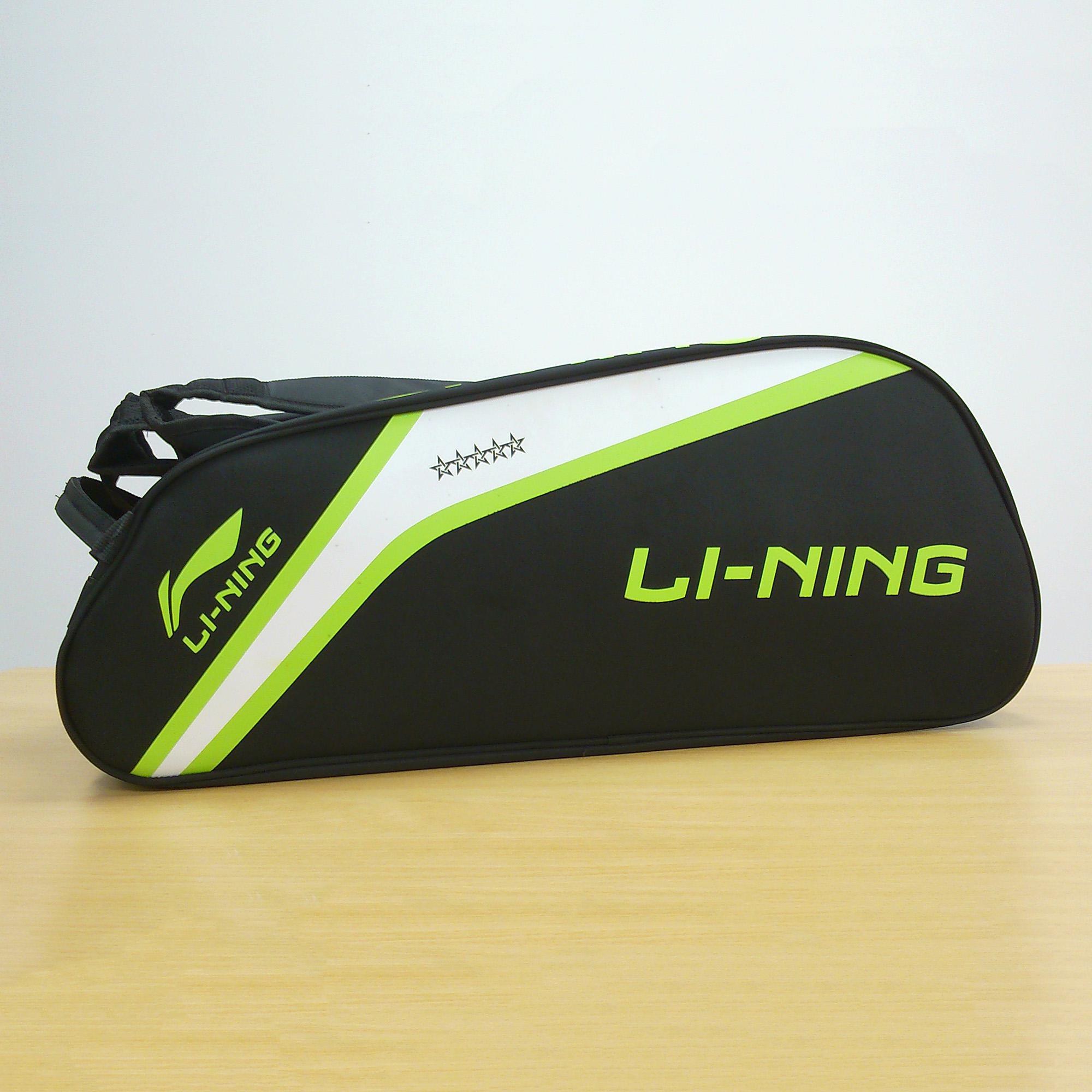 Li-Ning Pro 9 Racket Bag - Black/Green - Tennisnuts.com