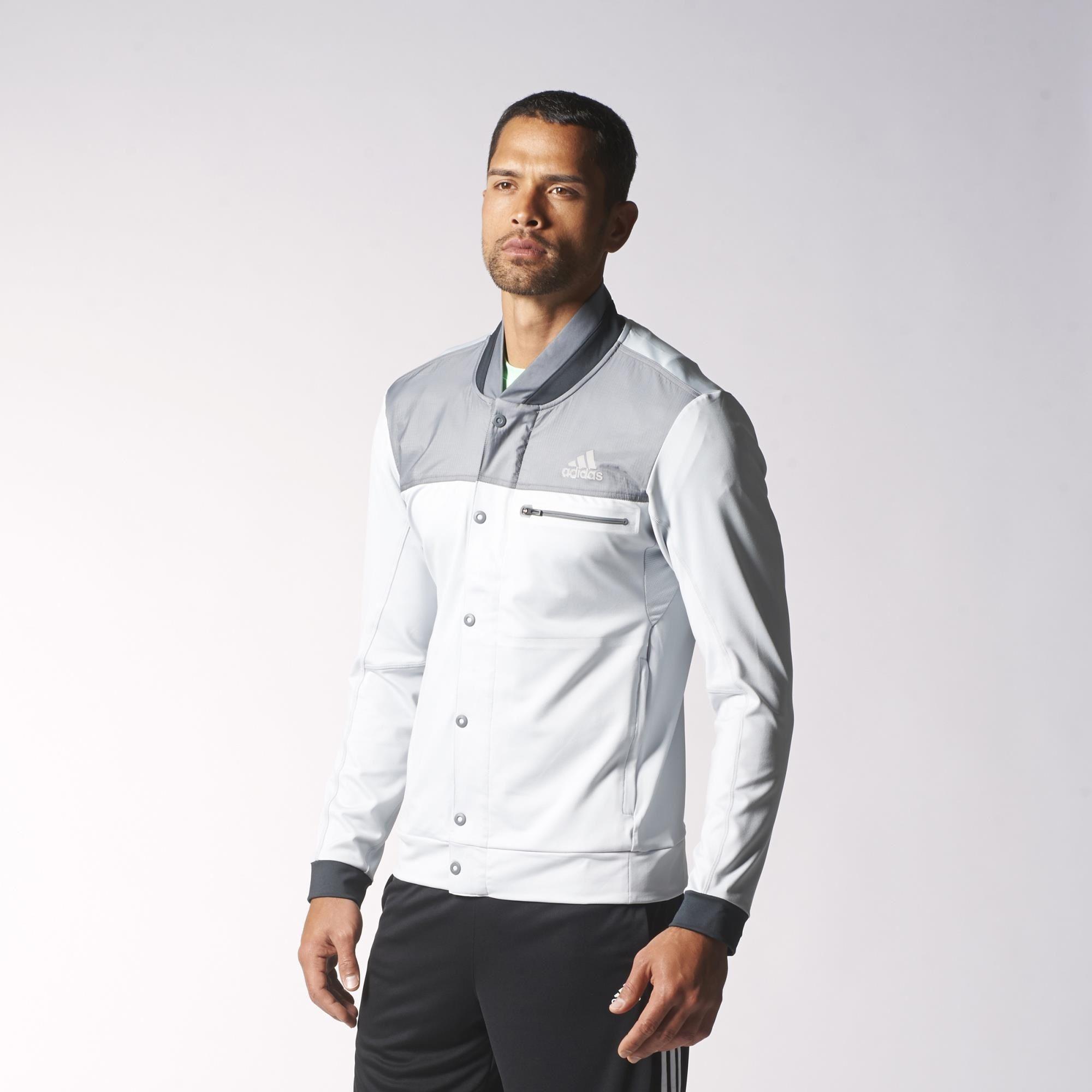 Adidas Mens Barricade Jacket - Clear Grey - Tennisnuts.com