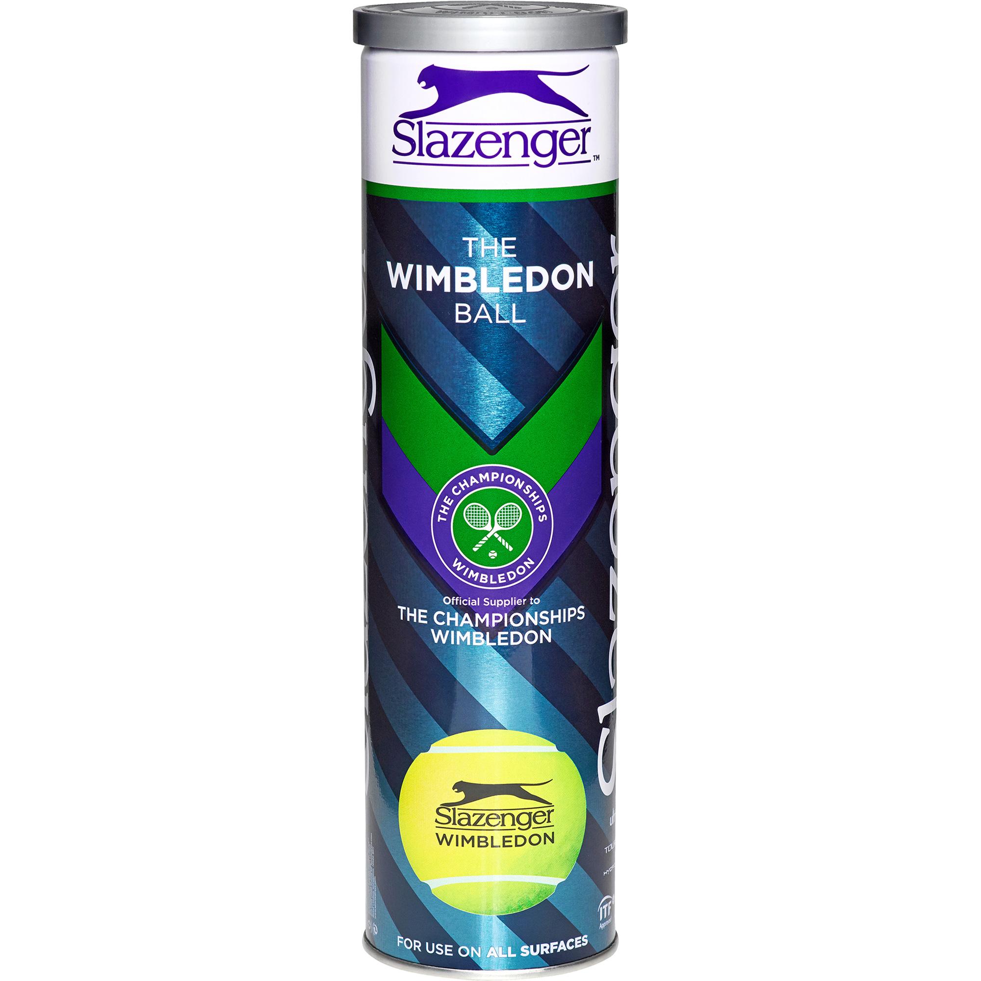 Slazenger Wimbledon Tennis Balls (4 Ball Can) Quantity Deals ...