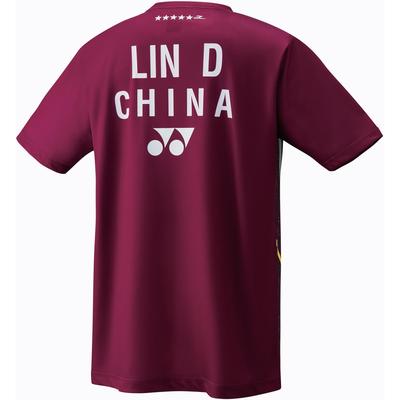 Yonex Mens 16393EX Lin Dan T-Shirt - Wine - Tennisnuts.com