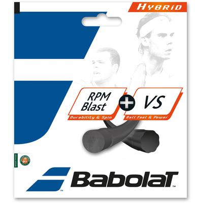 Babolat RPM Blast 125 + VS 130 Hybrid String Set - Black