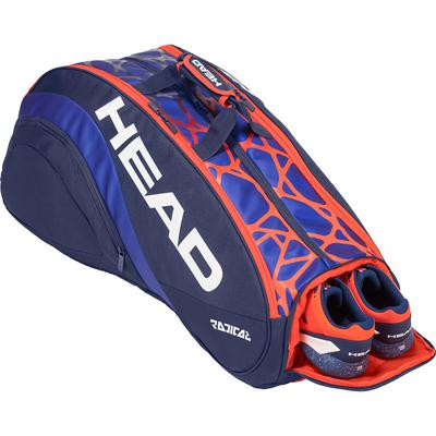 Head Radical Monstercombi 12 Racket Bag - Blue/Orange - Tennisnuts.com