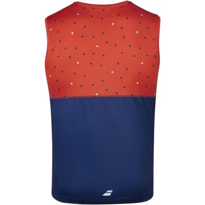 Babolat Mens Compete Muscle Tank - Orange/Blue
