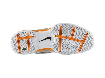 Nike Womens Zoom CourtLite 3 Tennis Shoes - White/Grey/Bright Citrus ...