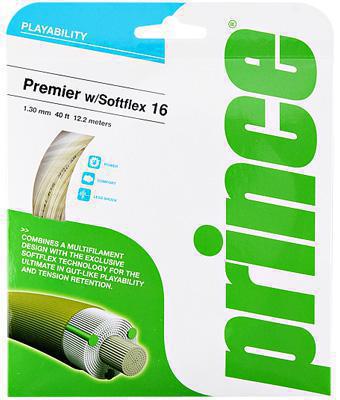 Prince Premier with Softflex Tennis String Set - Natural - Tennisnuts.com