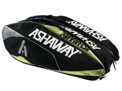 Ashaway ATB857T 9 Racket Bag - Black/Lime
