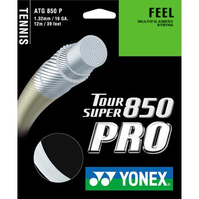 Yonex Tour Super 850 Pro Tennis String Set - White - Tennisnuts.com
