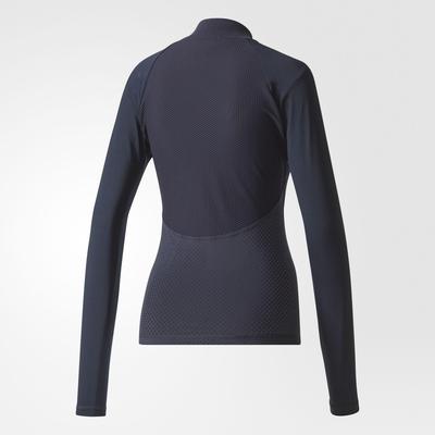 Adidas Womens SMC Barricade Long Sleeve 1/2 Zip Top - Legend Blue