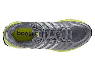 Adidas Womens Sonic Boost Running Shoes - Grey/Lime/Silver
