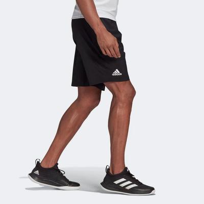 Adidas Mens Club Stretch-Woven Shorts - Black - Tennisnuts.com