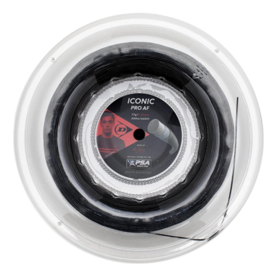 Dunlop Iconic Pro AF String 17g (1.22mm) Squash String Reel - Black