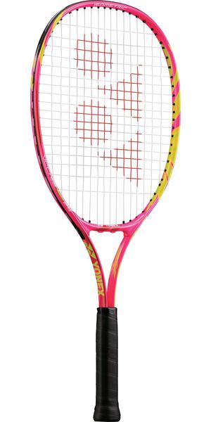Yonex VCore 25 Inch Junior Tennis Racket - Pink/Yellow - Tennisnuts.com