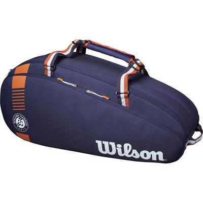 Wilson Roland Garros Team 6 Racket Bag - Navy/Clay - Tennisnuts.com