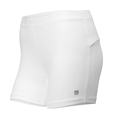 Wilson Womens Compression Shorts - White - Tennisnuts.com