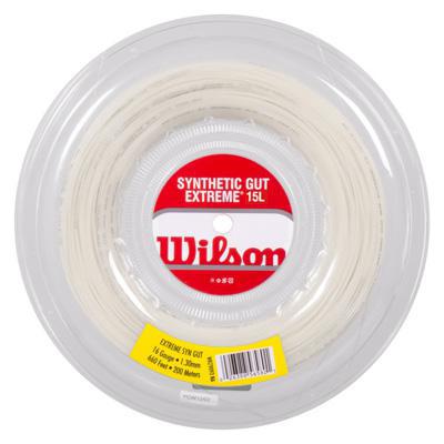 Wilson Synthetic Gut Extreme 15L Tennis Strings - White - Reel ...