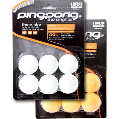 Ping-Pong 3-Star Table Tennis Balls - Pack of 6