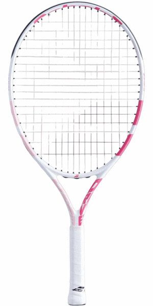 Babolat Drive 23 Inch Girls Tennis Racket - White/Pink
