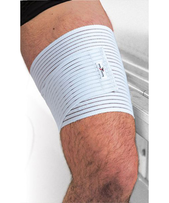 Precision Training Knee/Thigh Wrap - Elasticated Support - Tennisnuts.com
