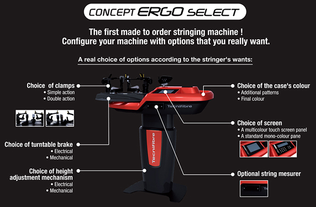 Tecnifibre ERGO Pro Customisable Electronic Stringing Machine ...